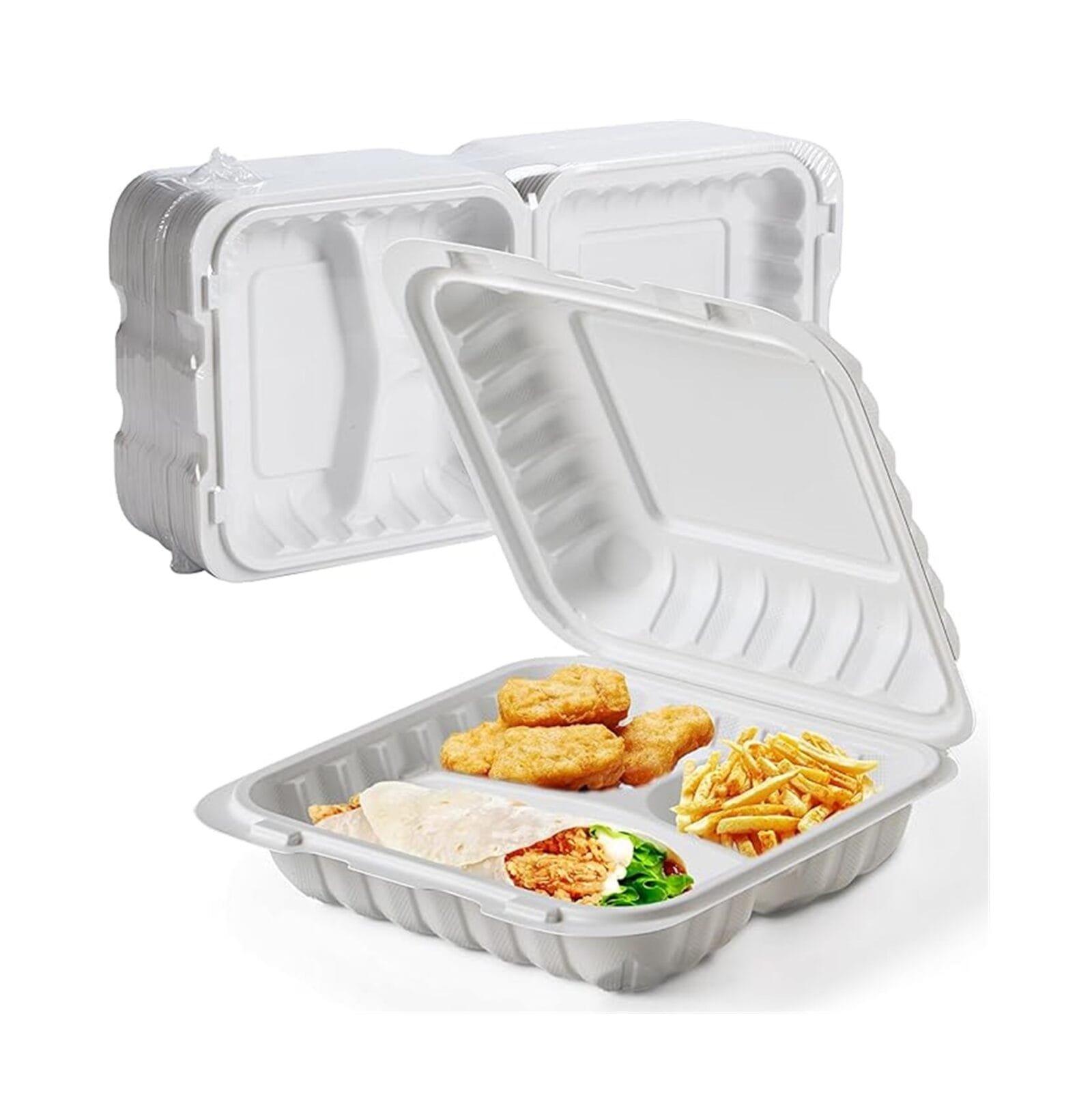 Compartment Clamshell Food Container - Jixing Pack